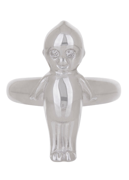 Baby Diamonds Ring in Sterling Silver – Mondo Mondo