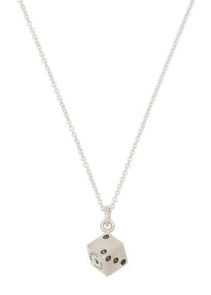 Dice Necklace in Sterling Silver - Solid – Mondo Mondo